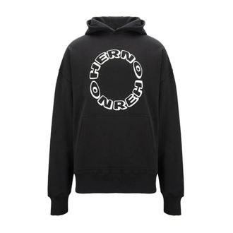 Herno Herren Kapuzenpullover mit Fronttasche - - Sweatshirts & Hoodies - Herren - Schwarzk - L