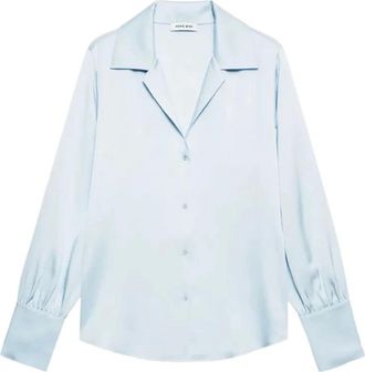 Anine Bing Femme, Blouses et Chemises, Bleu, Taille: 38 FR Bethany Blouse