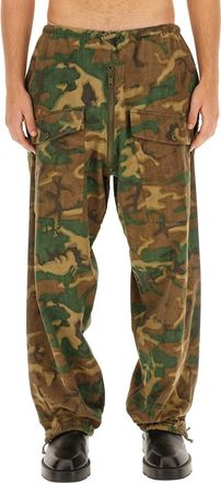 Givenchy Camouflage Cotton Trousers - Green