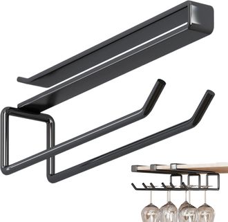 Generic Unter Schrank Glashalterung, Metall-Gestell platzsparend f&uuml;r K&uuml;chenschrank - Aufh&auml;ngeregale f&uuml;r Glaswaren, Kaffee Becher, Whisky Sets in Wohnzimmer, R