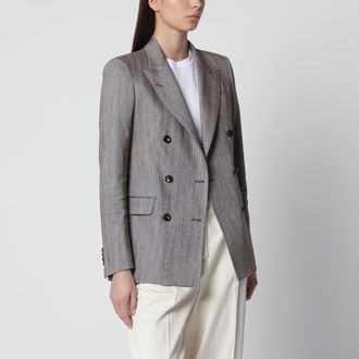 Tagliatore Zweireihige Jacke aus Leinenmischung