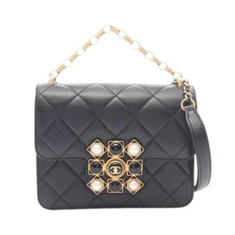 Chanel Sac bandouli&egrave;re mini vintage doccasion - Femme - Pre-owned - Noir - Taille: ONE Size