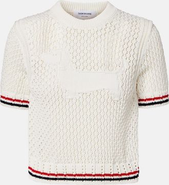 Thom Browne Pullover aus Baumwoll-Jacquard