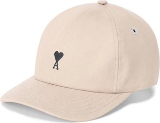 Ami Femme, Accessoires, Beige, Taille: ONE Size Casquette Broderie De Coeur