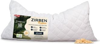 Zirbelino Zirbenkissen | 40x80cm | Baumwolle, gesteppt