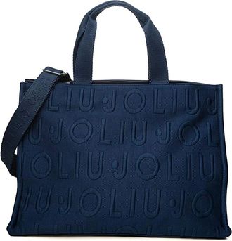Liu Jo L Tote Logo Bubble - Femme - Sacs - Bleu - Taille: ONE Size
