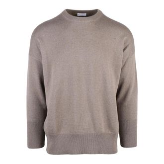 Brunello Cucinelli Pullover mit Rundhalsausschnitt - - Knitwear - Herren - Beige - M