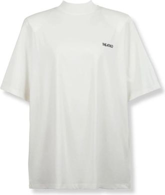 The Attico Femme, Tops, Blanc, Taille: 36 FR T-shirt en jersey de coton