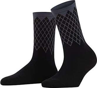 Burlington Mayfair W So coton fantaisie 1 paire, Chaussettes Femme, Noir Black 3000, 36-41