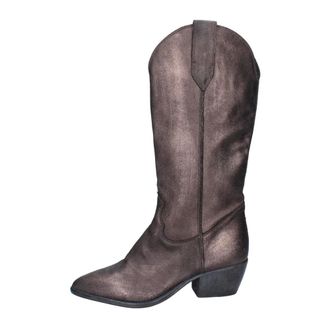 Moma Moma, Femme, Chaussures, Gris, Taille: 37 EU Bottes pour femmes en cuir vintage