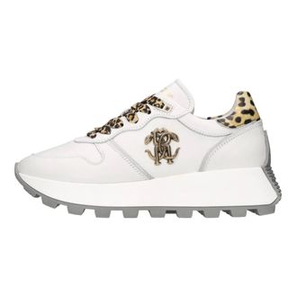 Roberto Cavalli Ledersneaker - - Shoes - Damen - Wei&szlig; - 37 EU