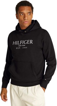 Tommy Hilfiger Herren Hoodie mit Bauchtasche, Schwarz (Black), S