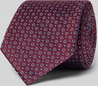 Willen Krawattenfabrik Krawatte aus reiner Seide mit Label-Detail