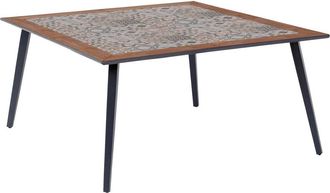 Hesperide Bistro-gartentisch Lambada Keramik & Graphit 8-sitzer aus Stahl und Keramik