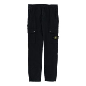Stone Island Homme, Pantalons, Bleu, Taille: W34 Pantalon Cargo Slim-fit