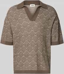 Drykorn Relaxed Fit Poloshirt mit V-Ausschnitt Modell LAURENZZO