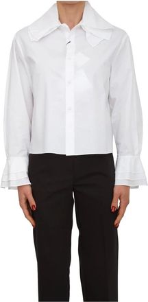 Marella Femme, Blouses et Chemises, Blanc, Taille: 38 FR Camicia