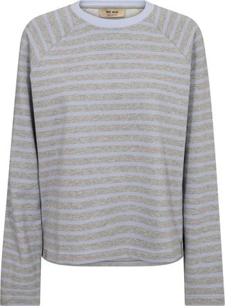 Mos Mosh MOS Mosh, Femme, Sweatshirts et sweats &agrave; capuche, Bleu, Taille: 42 FR MMCelli O-Ls SweaT-shirt