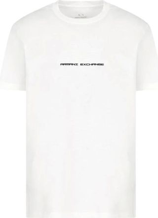 A|X Armani Exchange Homme, Tops, Blanc, Taille: M T-Shirt Logo Poitrine
