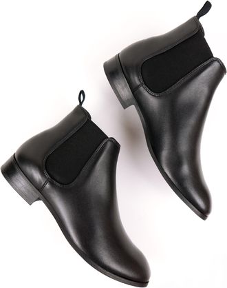 Will’s Vegan Store Herren vegan Chelsea-Boots Schwarz