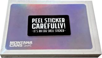 Montana Logo Hologram Eggshell Sticker