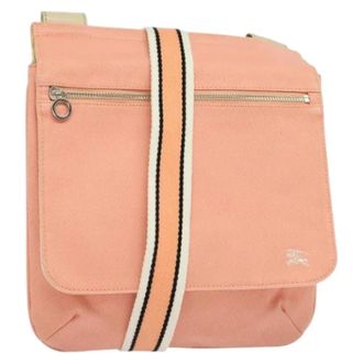 Burberry Pre-owned Toile sacs-ports-paule - Femme - Pre-owned - Rose - Taille: ONE Size