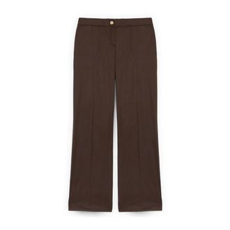 Fiorella Rubino Damen, Hosen, Braun, 5XLGr&ouml;&szlig;e