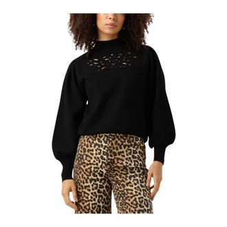 Y.A.S Feinstrick-Pullover - - Knitwear - Damen - Schwarzk - L