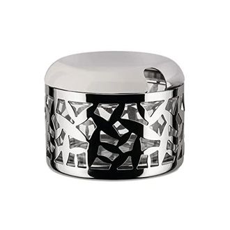 Alessi Msa17 Cactus! Fromag&egrave;re en Acier Inoxydable 18/10 Brillant et Verre, Argent&eacute;