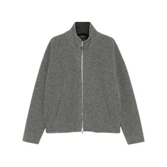 Dondup Sweatshirt mit hohem Kragen und durchgehendem Rei&szlig;verschluss - - Sweatshirts & Hoodies - Herren - Grau - XL