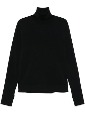 Jil Sander pull à col roulé - Noir