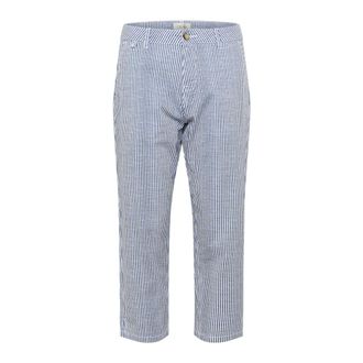 Cream Femme, Pantalons, Bleu, Taille: 46 FR Pantalon Capri Twill Bleu Straight-Leg