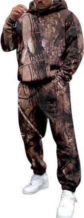 Generic Surv&ecirc;tement de jogging pour homme - Ensemble d&eacute;contract&eacute; et tendance - Imprim&eacute; 3D - Manches longues - Pour la marche, la course &agrave; pied, la randonn&eacute;e, 