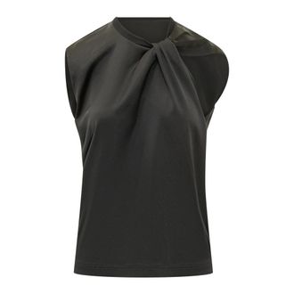 Pinko Pinko, Femme, Blouses et Chemises, Noir, Taille: 38 FR Blusa Satin Intelligente