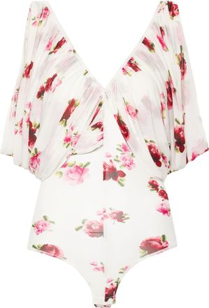 Magda Butrym V-neck Ruched Bodysuit Size S