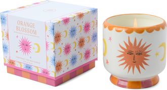 Paddywax Dopo Duftkerzen, handbemalt, Keramik, luxuriös, Kunsthandwerkerkerze, 226 g, Sonne - Orangenblüte