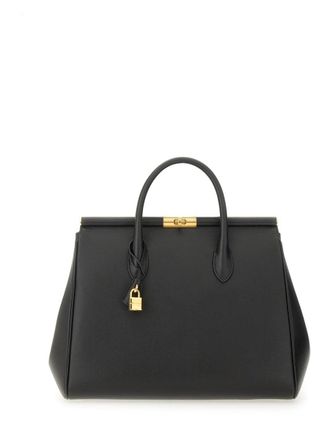 Dolce & Gabbana Womens Handbag Marlene Black Calf Handbags Hand Bags
