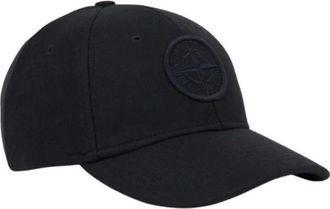 Stone Island Bestickte Baseballkappe - - Accessories - Herren - Blau - ONE SIZE