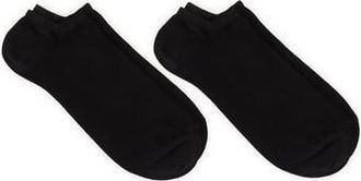 Au Printemps Paris Lot de deux paires de chaussettes basses en coton m&eacute;lang&eacute;