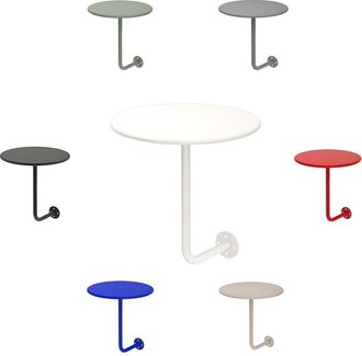 Generic Runder Bartisch Wandmontage, Schwebender Schreibtisch Bartisch L-F&ouml;rmiger Wandmontierter Cocktailtisch Beistelltisch Kaffeetisch f&uuml;r Caf&eacute; Bistrotisch 