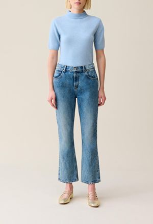 Claudie Pierlot Jean Louis flare denim clair