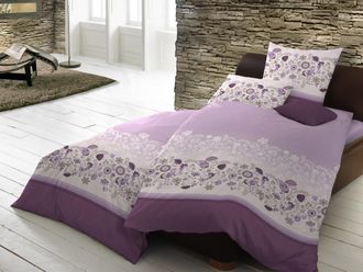 Dormisette Loft, aubergine - Bettw&auml;sche Dormisette - 135x200+1x80x80 - aubergine