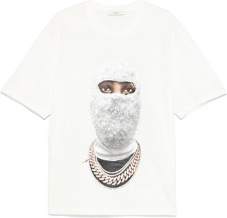 Ih Nom Uh Nit IH NOM UH Nit, Homme, Tops, Blanc, Taille: L T-shirt Blanc en Coton avec Imprim&eacute;