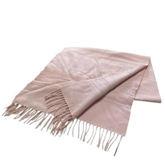 Ferragamo Pre-owned Cashmere Fransen-Schal - - Pre-owned - Damen - Rosa - ONE SIZE