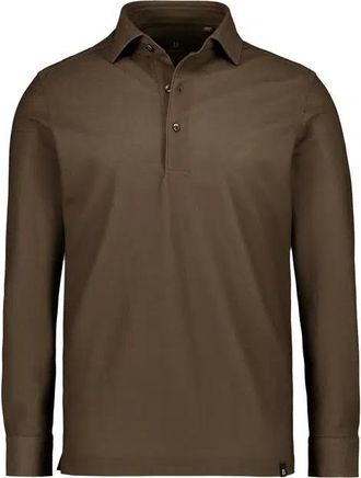 Boggi Milano Herren Polo-Shirt braun Jersey