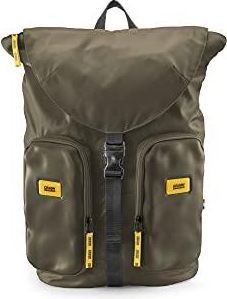 Crash Baggage CNC RUCKSACK, Sac &agrave; Dos en Tissu de Style Urbain avec des D&eacute;tails de Poche en EVA Semi-rigide, Dimensions 42 x 27 x 19 cm, Couleur Vert