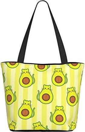 AOOEDM Joli sac &agrave; provisions pour femme chat avocat 33 x 28 x 19 cm. Le cadeau parfait pour la Saint-Valentin. Cest de la Saint-Valentin pour maman, fille, &eacute;