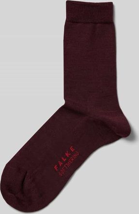 Falke Socken mit Label-Schriftzug Modell SOFTMERINO