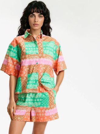 La Redoute Collections Chemise Manches Courtes Imprim&eacute; Cachemire