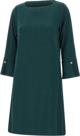 Elena Miro Femme, Robes, Vert, Taille: 42 FR Robe en tissu cr&ecirc;pe